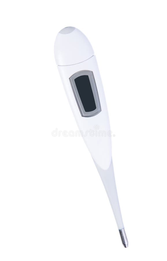 Digital Thermometer On White Background Picture. Image: 8527076