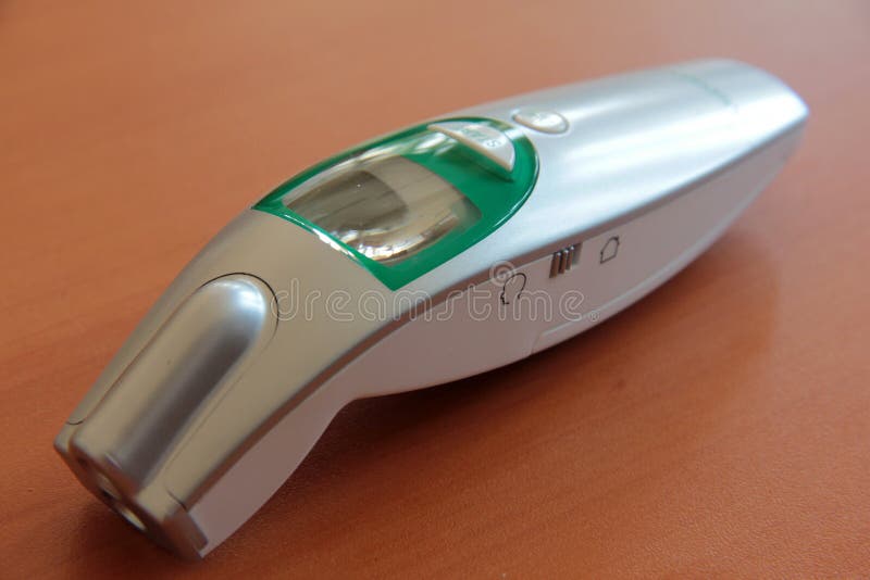 Digital fever meter device stock photo. Image of display - 192120780