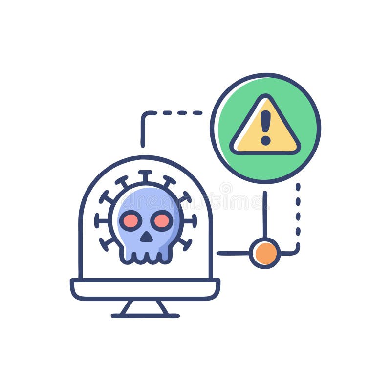 Showcasing Digital Threat Monitoring Technologies Stock Illustrations ...