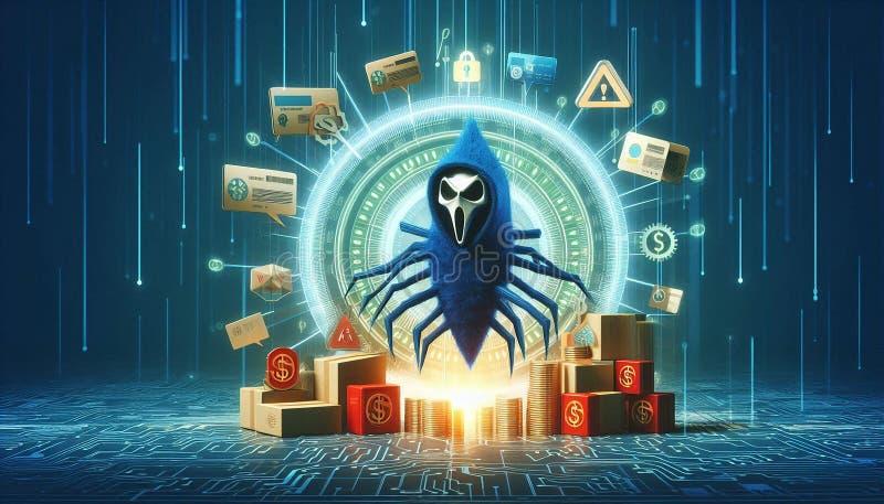 Digital Threats Exploring Cybersecurity Challenges Stock Illustration ...