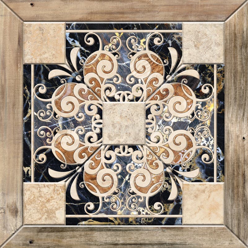 Digital Tile Design Ceramic Wall Damask Decoration Stock Illustration ... Digital Tile Design Ceramic Wall Damask Decoration Stock Illustration ...
