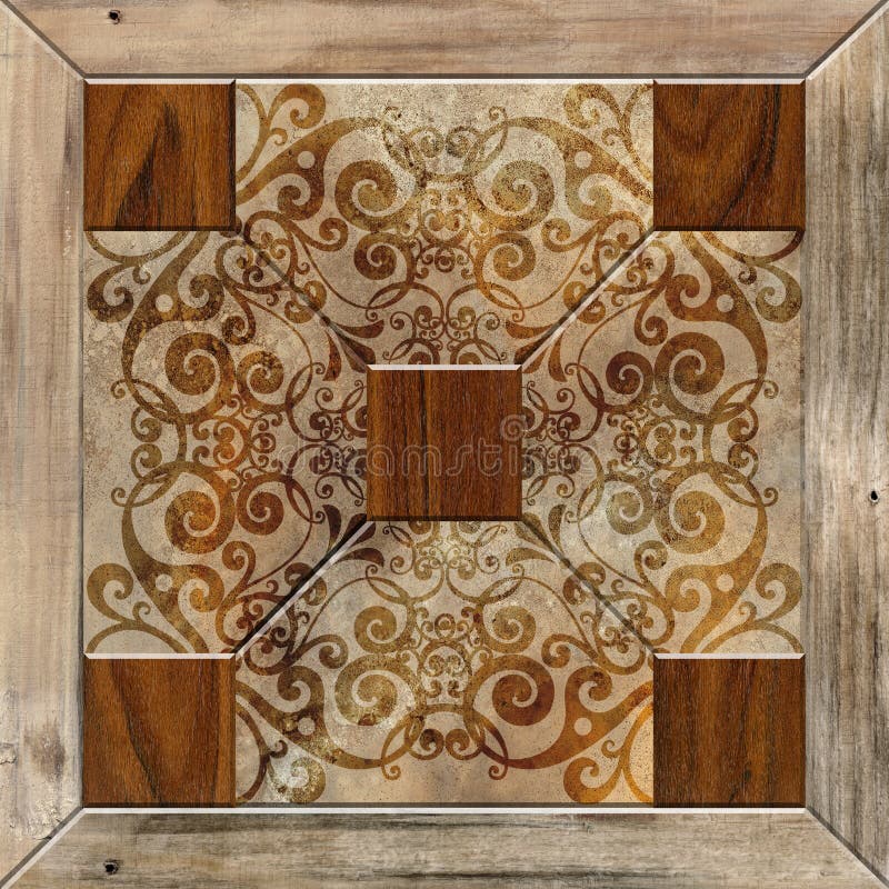 Digital Tile Design Ceramic Wall Damask Decoration Stock Illustration ... Digital Tile Design Ceramic Wall Damask Decoration Stock Illustration ...