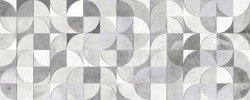 Digital Tiles Design. Abstract Damask Patchwork Pattern Stock ...