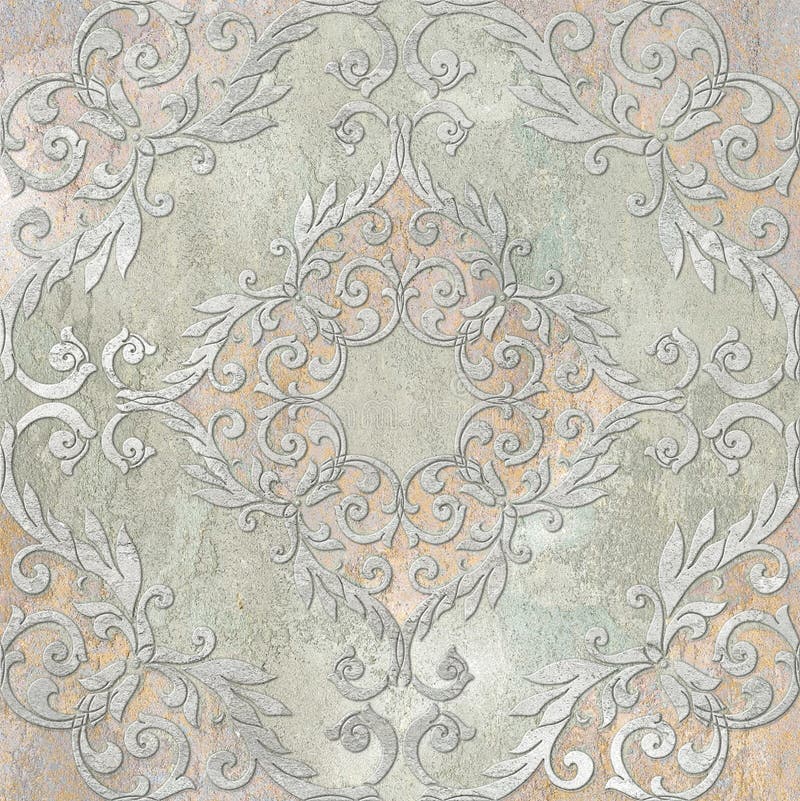 Digital Tiles Design Ceramic Wall Tiles Decoration Stock Illustration ...