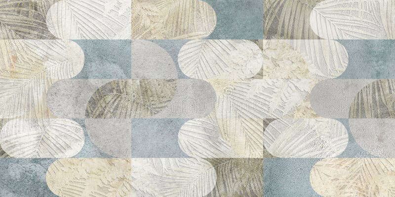 Digital Tiles Design. 3D Render Colorful Ceramic Wall Tiles Decoration ...