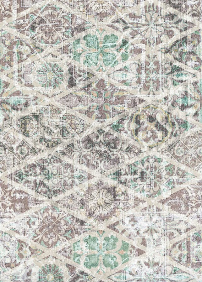 Digital Tiles Design. 3D Render Colorful Ceramic Wall Tiles Decoration ...