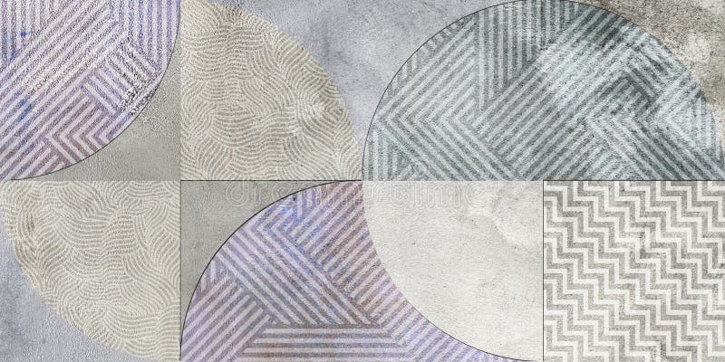 Digital Tiles Design. 3D Render Colorful Ceramic Wall Tiles Decoration ...