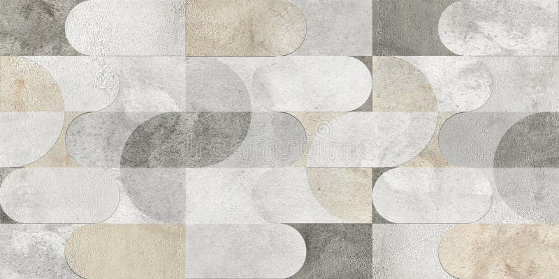 Digital Tiles Design. 3D Render Colorful Ceramic Wall Tiles Decoration ...