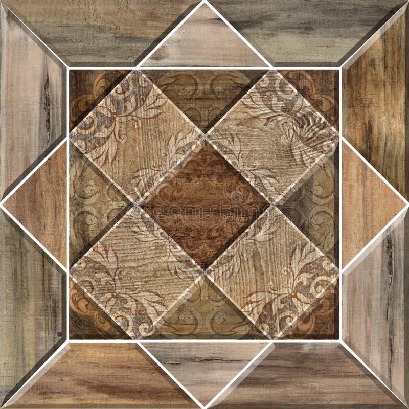 Digital Tiles Design Ceramic Wall Tiles Decoration Stock Illustration ...