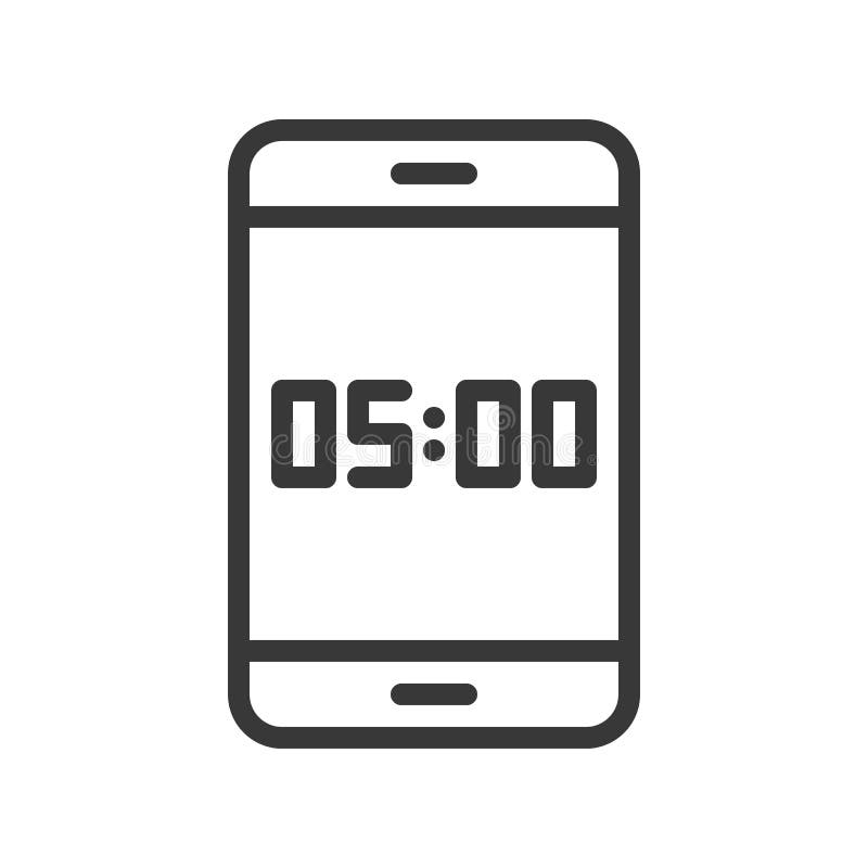 Digital Time on Device Screen, Time and Clock Related Icon Pixel Stock ...