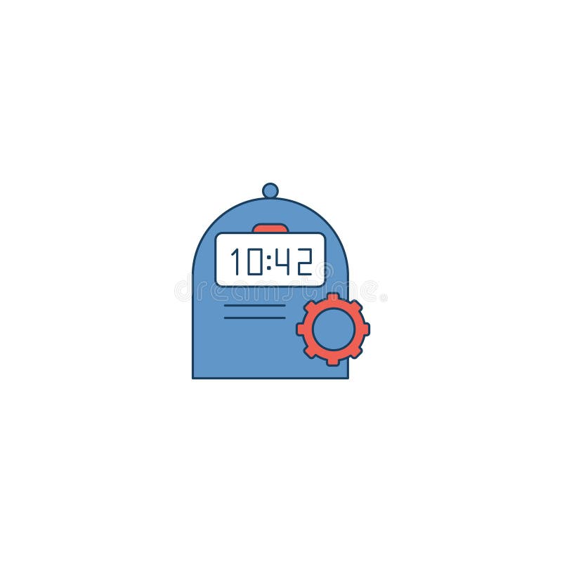 Digital Time Tracking App stock illustration. Illustration of ...
