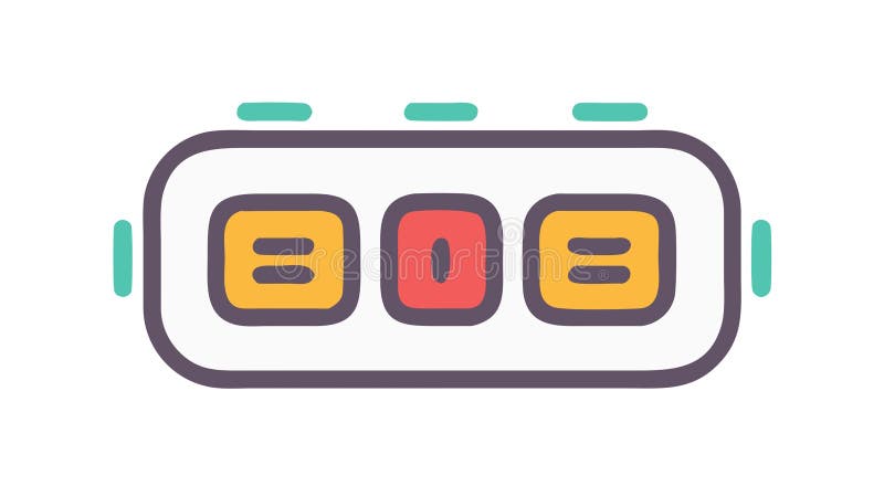 Digital Timer Clock Countdown Vector Outline Vector Design Generative