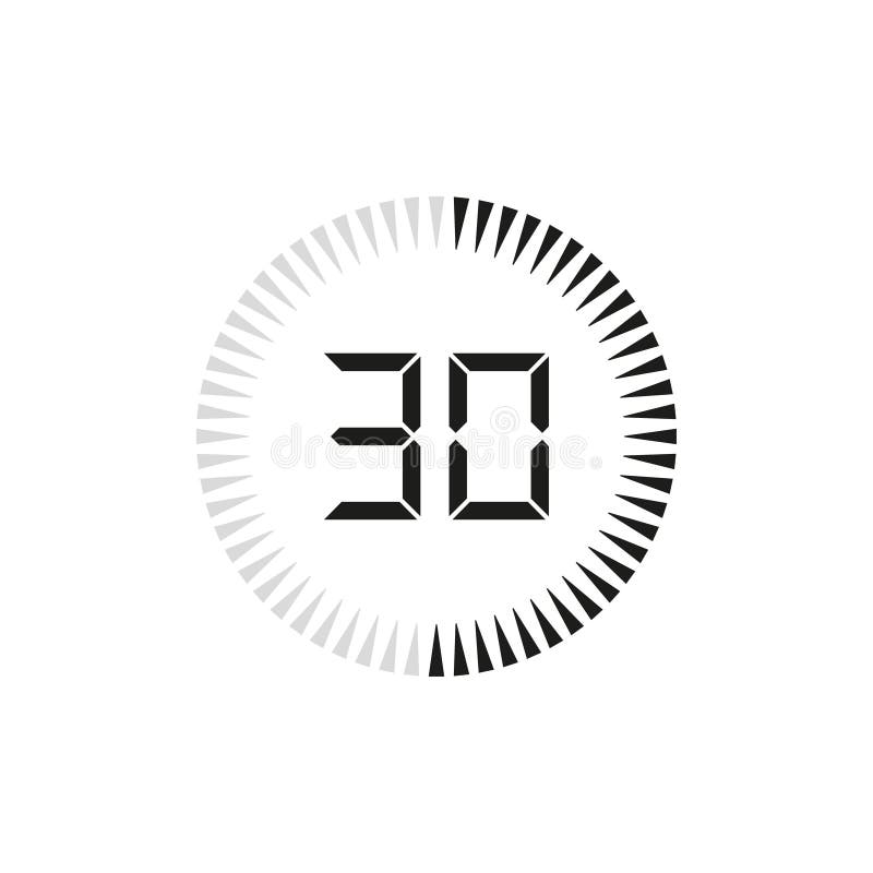 Digital Timer, Clock and Watch for Design. Vector Illustration Stock ...