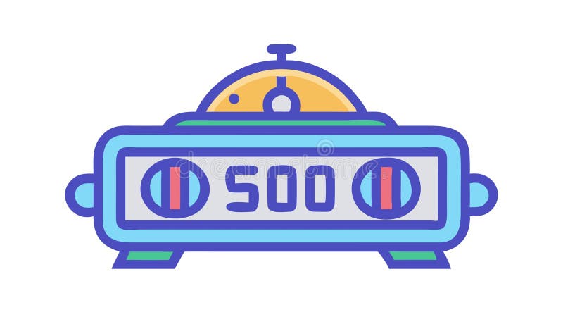 Digital Timer with 500 Countdown: Precise Measurement, Vector Design ...