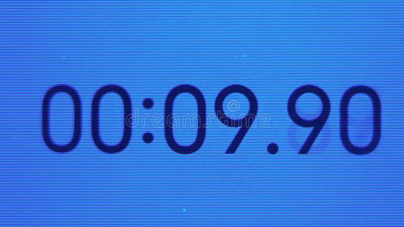 Digital Timer Displayer Background. Countdown in Seconds Stock Video ...