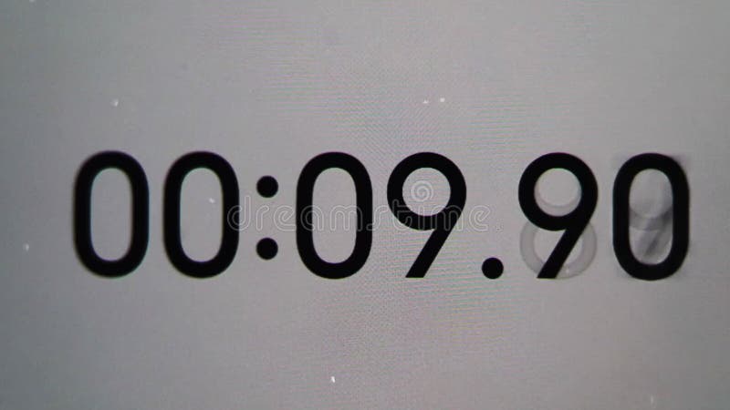 Digital Timer Displayer Background. Countdown in Seconds Stock Video ...