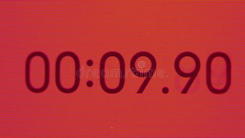 Digital Timer Displayer Background. Countdown in Seconds Stock Video ...