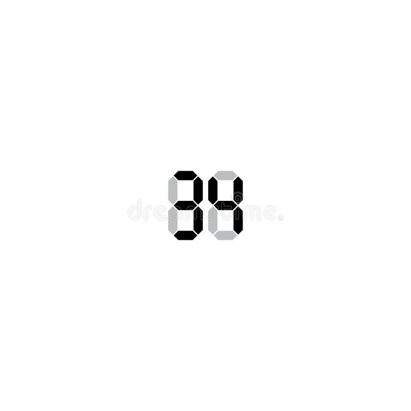 Digital Timer Illustration Design Logo and Symbol Icon Vector Stock ...