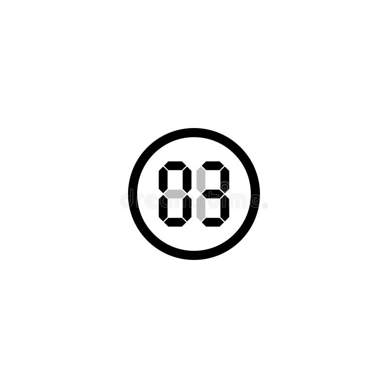 Digital Timer Illustration Design Logo and Symbol Icon Vector Stock ...