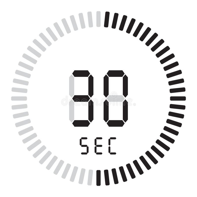 The 30 Seconds Icon Digital Timer Clock And Watch Timer Countdown