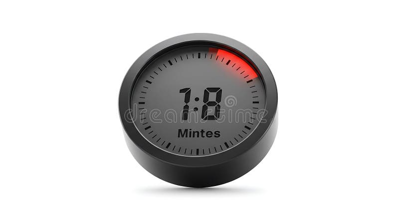 Digital Timer Showing Time Elapsed Countdown Clock Stock Illustration ...