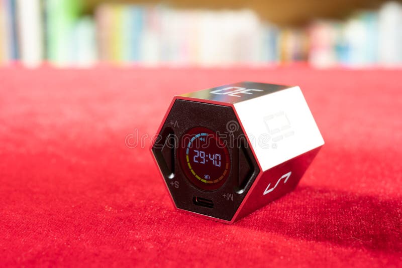 A Digital Timer on a Table in a Lviing Room Stock Photo - Image of ...