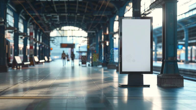 Train Station Timetable Display Mockup, Real-Time Updates, AI Created ...