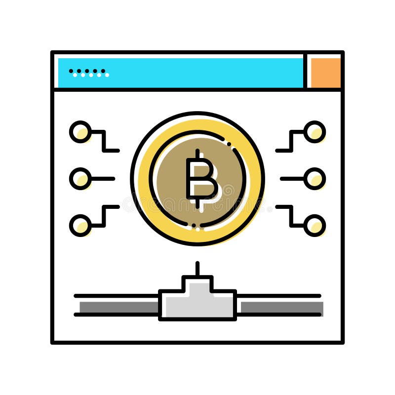Digital Token Color Icon Vector Illustration Stock Vector ...
