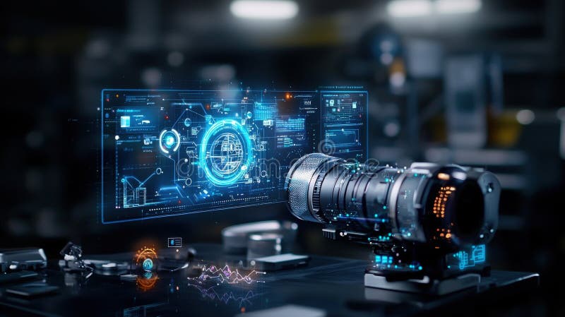 Digital Tool Showcase Technology Lab Interface Design High-tech ...