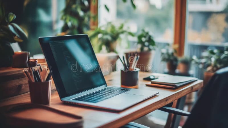 Digital Tools for Managing Remote Work Tasks Stock Illustration ...