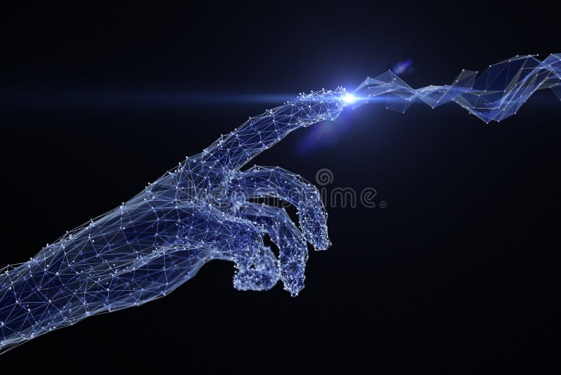 Digital touch stock illustration. Illustration of human - 79156567