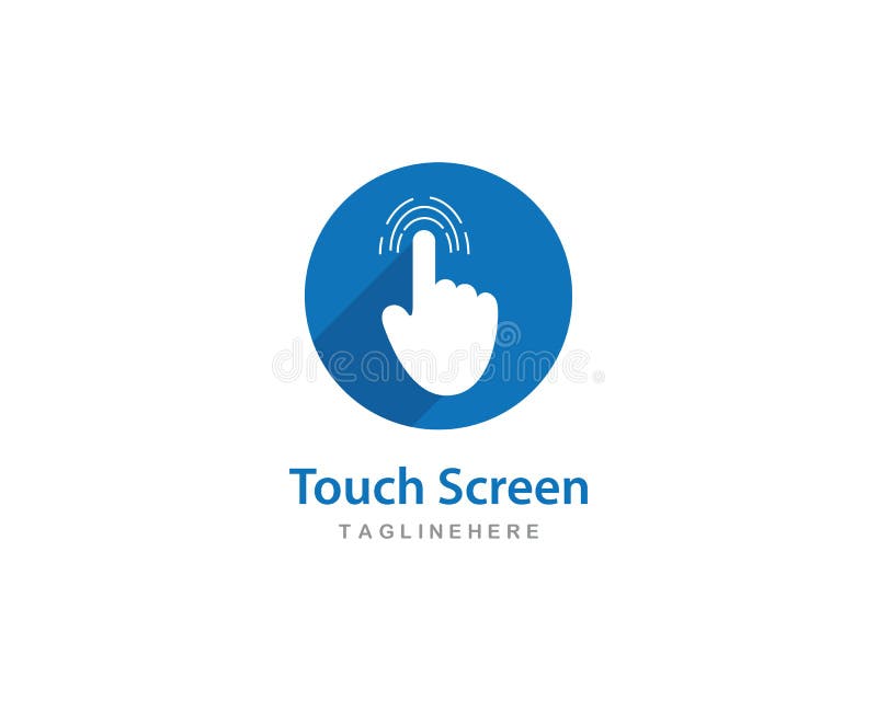 Digital Touch Screen Technology Logo Stock Vector - Illustration of ...