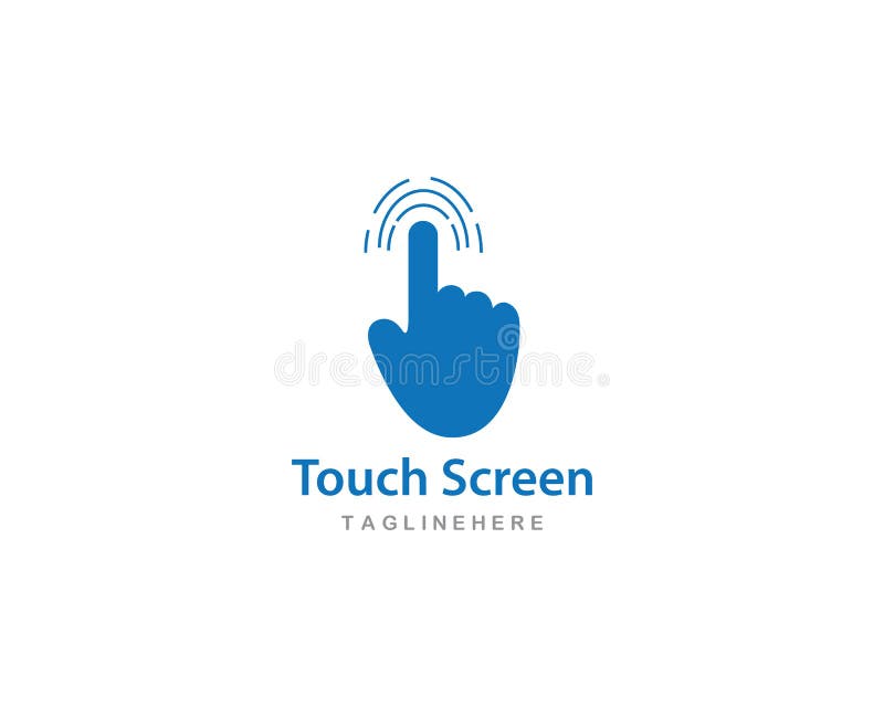 Digital Touch Screen Technology Logo Stock Vector - Illustration of ...