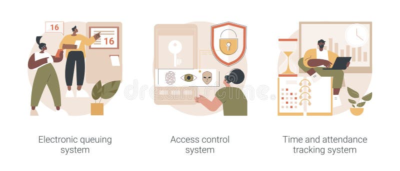 Digital Tracking Systems Abstract Concept Vector Illustrations. Stock ...