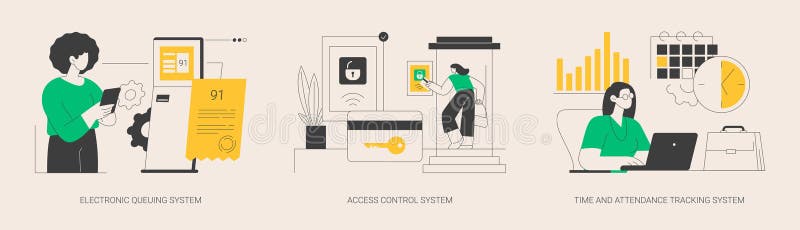 Digital Tracking Systems Abstract Concept Vector Illustrations. Stock ...