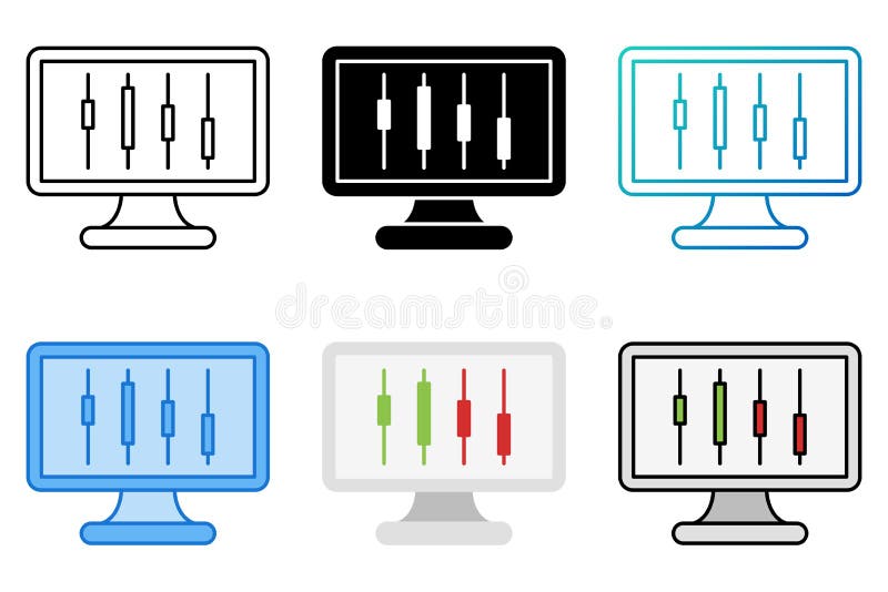 Digital Trade in Flat Style Isolated Stock Vector - Illustration of ...