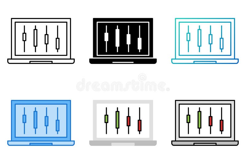 Digital Trade in Flat Style Isolated Stock Vector - Illustration of ...
