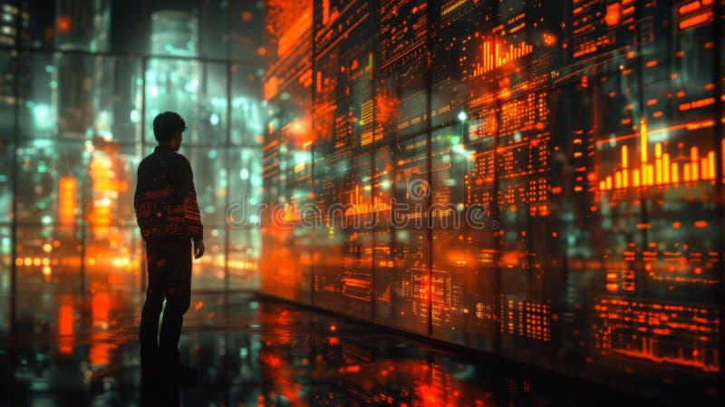 The Digital Trading Floor this Image Showcases a Virtual Trading Floor ...