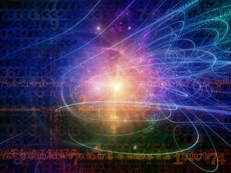 Digital Trails stock illustration. Illustration of fractal - 215709090