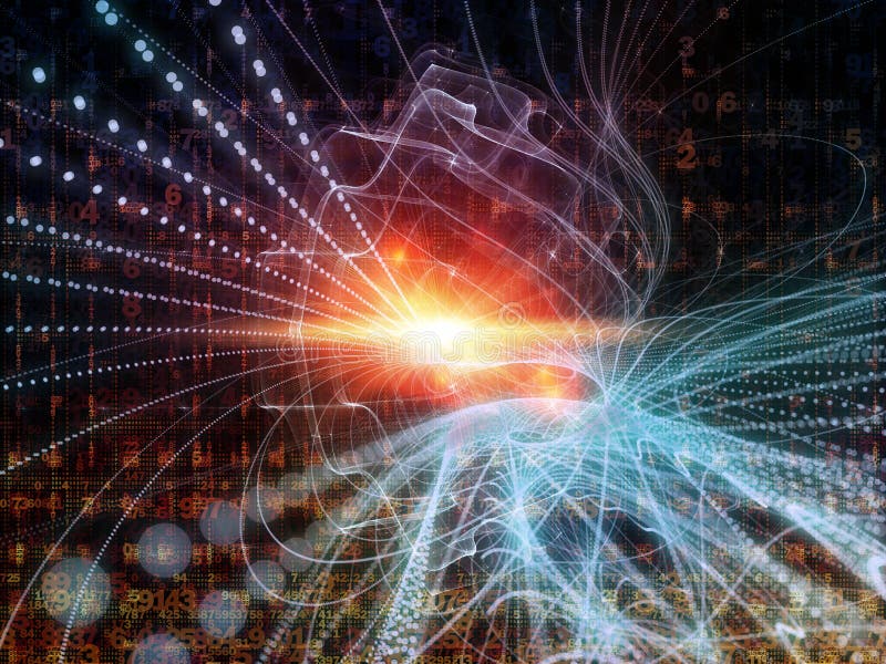 Digital Trails stock illustration. Illustration of cyberspace - 221080823