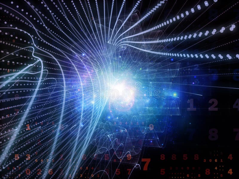 Digital Trails stock illustration. Illustration of particle - 221080828