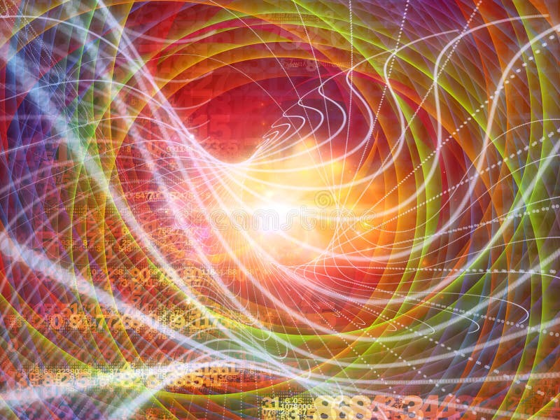 Digital Trails stock illustration. Illustration of math - 223223717