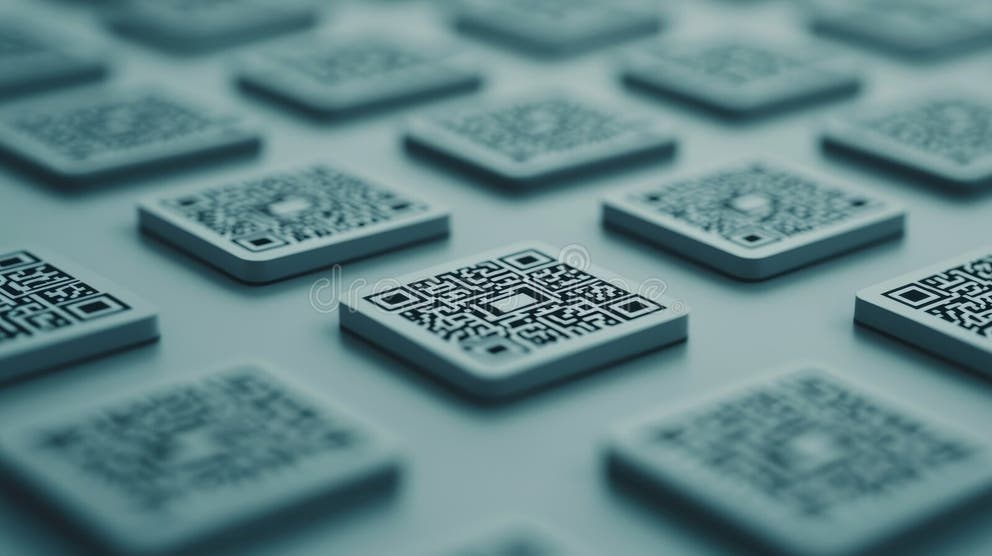 Digital Transactions Concept with Multiple QR Codes for Modern Payment ...