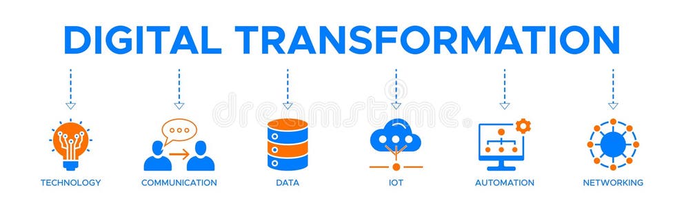 Digital Transformation Icon Vector Illustration Stock Illustrations ...