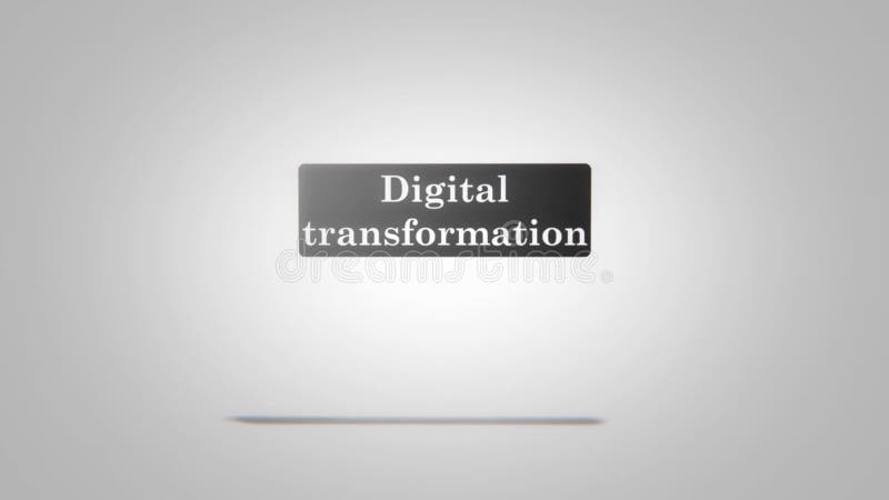 Digital Transformation Abstract Text Stock Footage - Video of ...