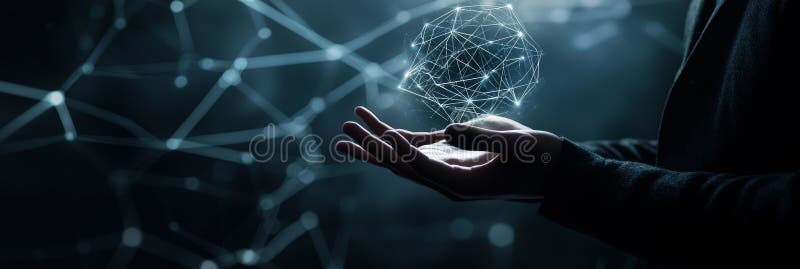 Digital Transformation and AI Business, Abstract Cube of Stock, the ...