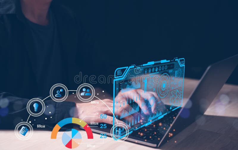 Digital Transformation Change Management, Internet of Things. Stock ...