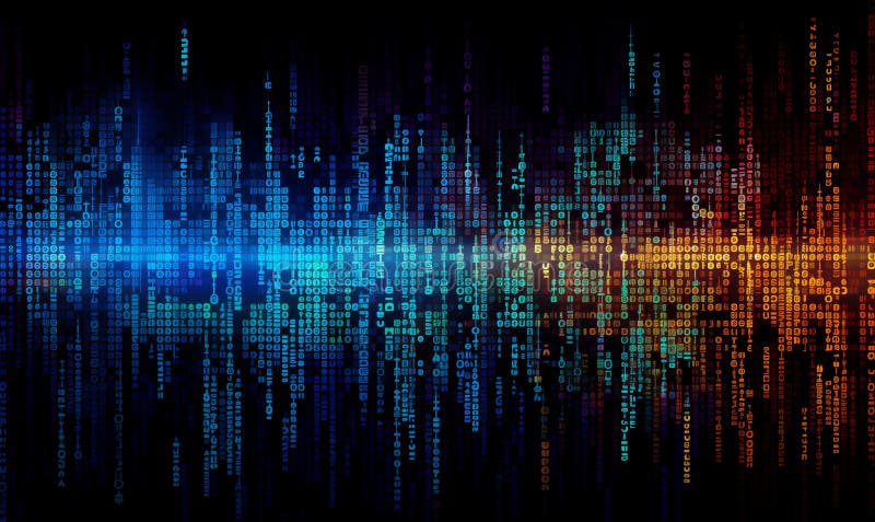 Digital Transformation Concept. Binary Code and Arrow Symbols ...