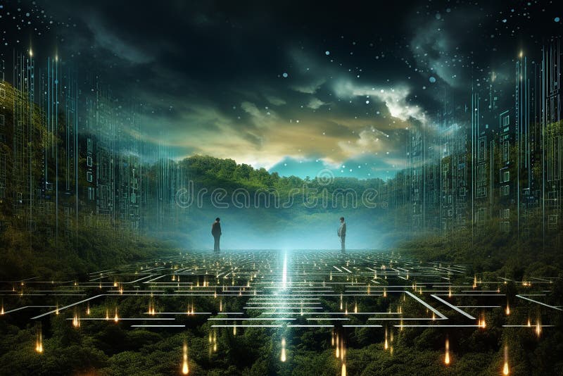 Digital Transformation Concept Stock Image - Image of pixel, reality ...