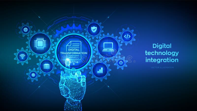 Digital Transformation Concept. Digitization of Business Processes and ...